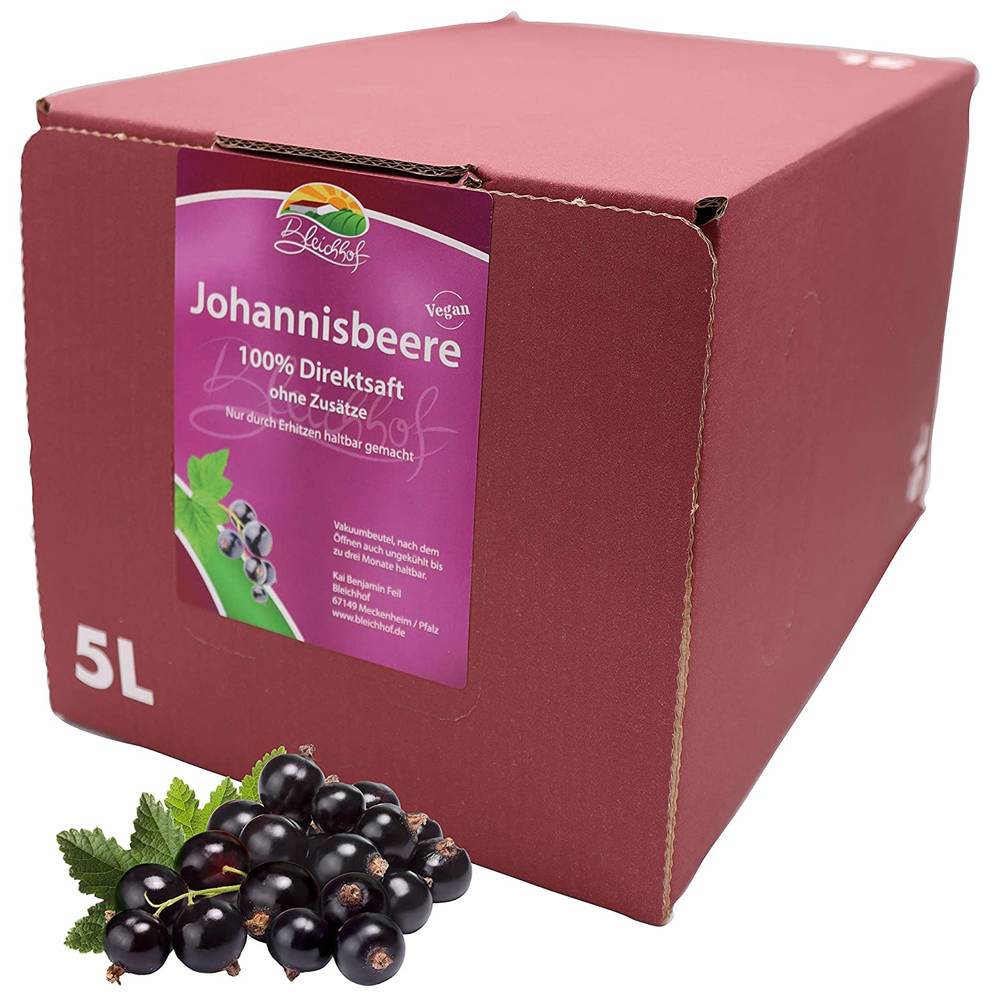 Schwarze Johannisbeeren Saft