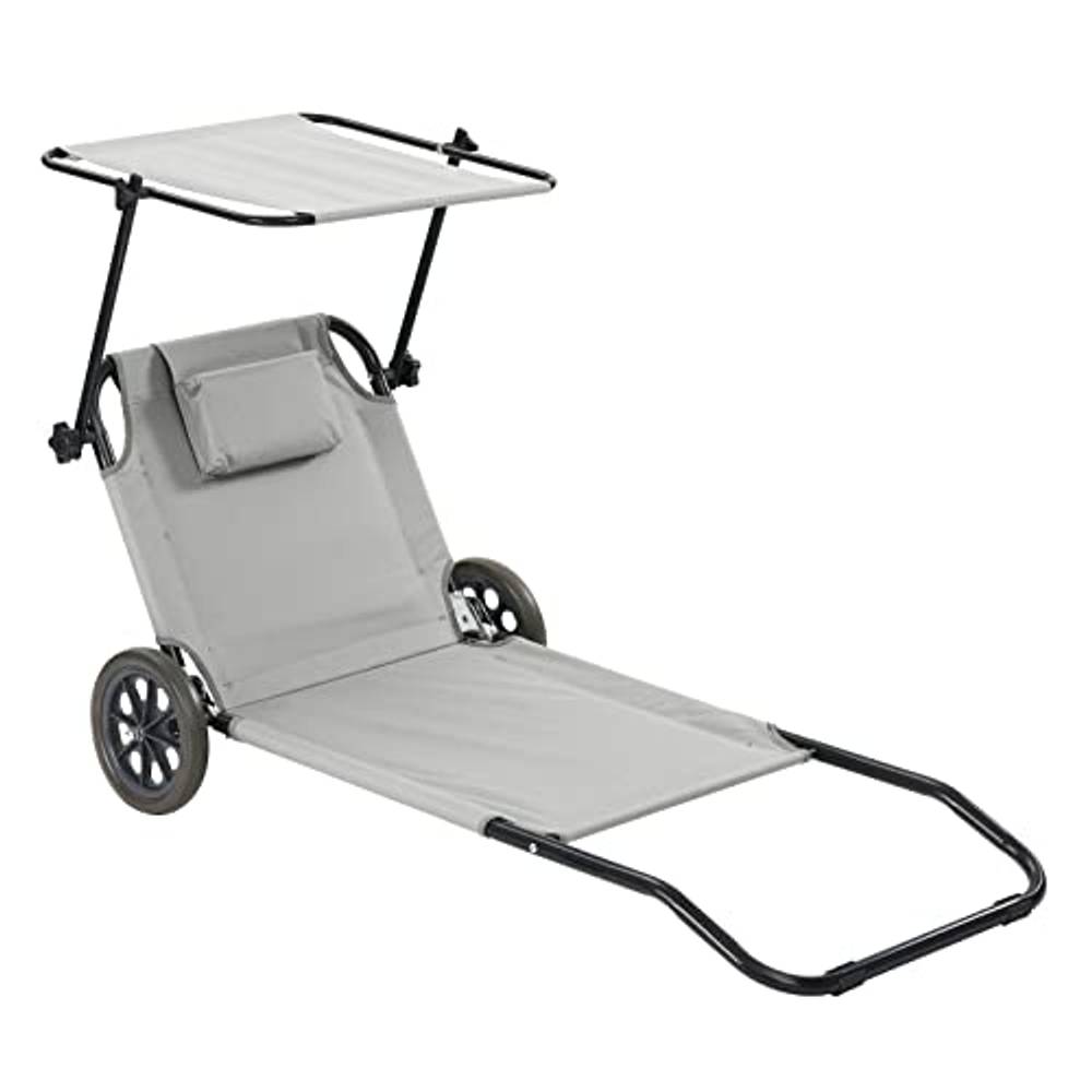 Schöne Strandliege Mit Rollen Decathlon Ebenbild