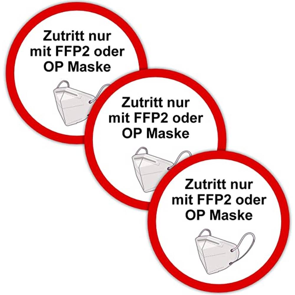 Aufkleber Sprühschablone, Maskenpflicht, Mit Symbol – JMNG