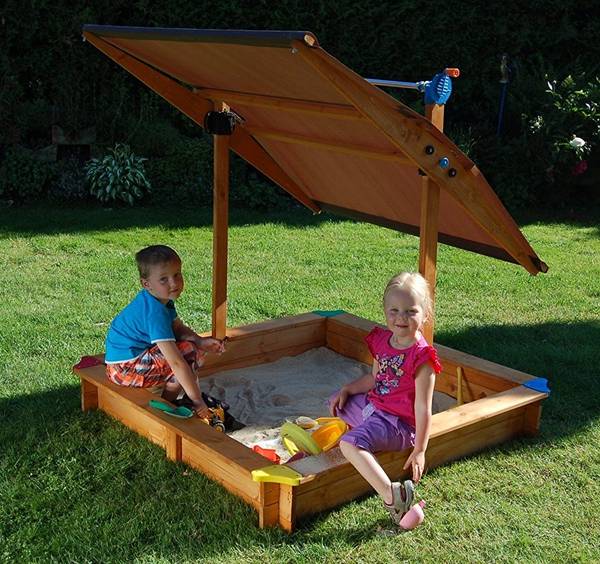 Kinder Sandkasten Mit Dach